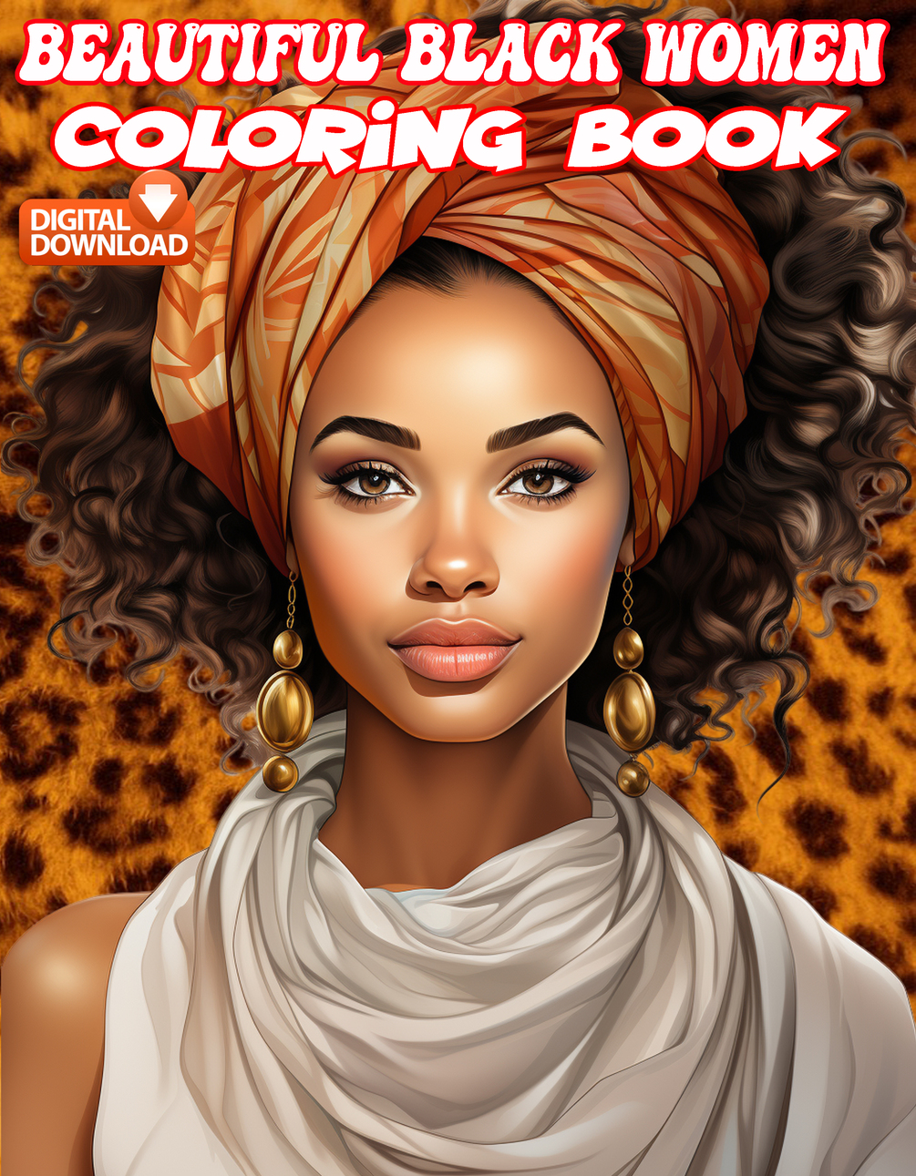 Beautiful Black Women Coloring Book