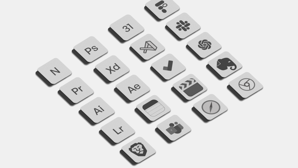 Grayed Out Icon Pack for Windows and Mac | 20 icons of popular ...