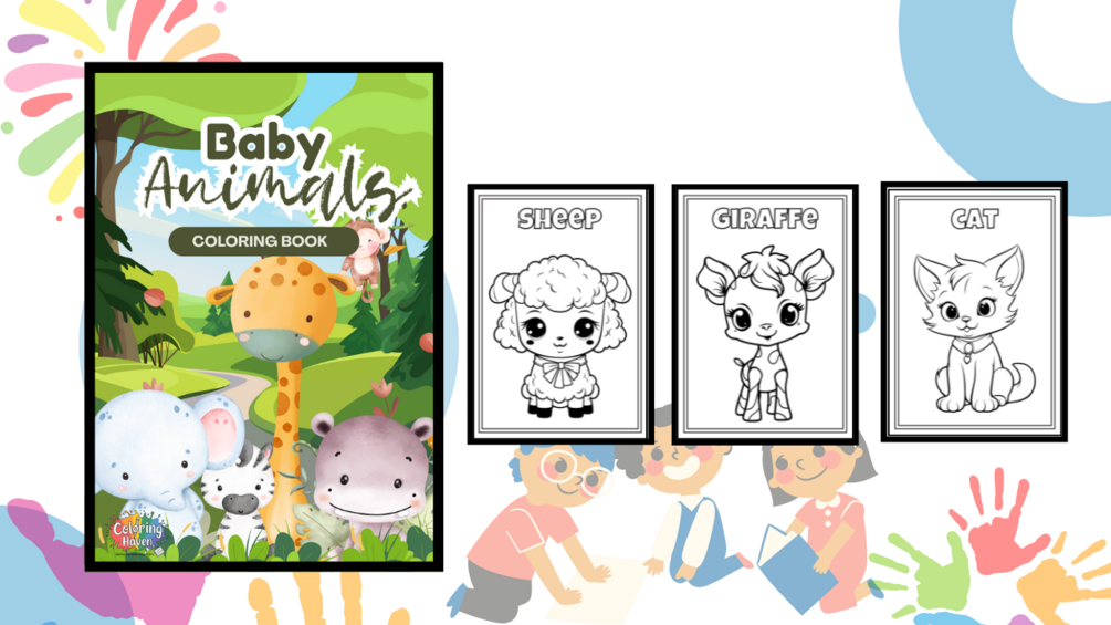 Coloring Book : Baby Animals