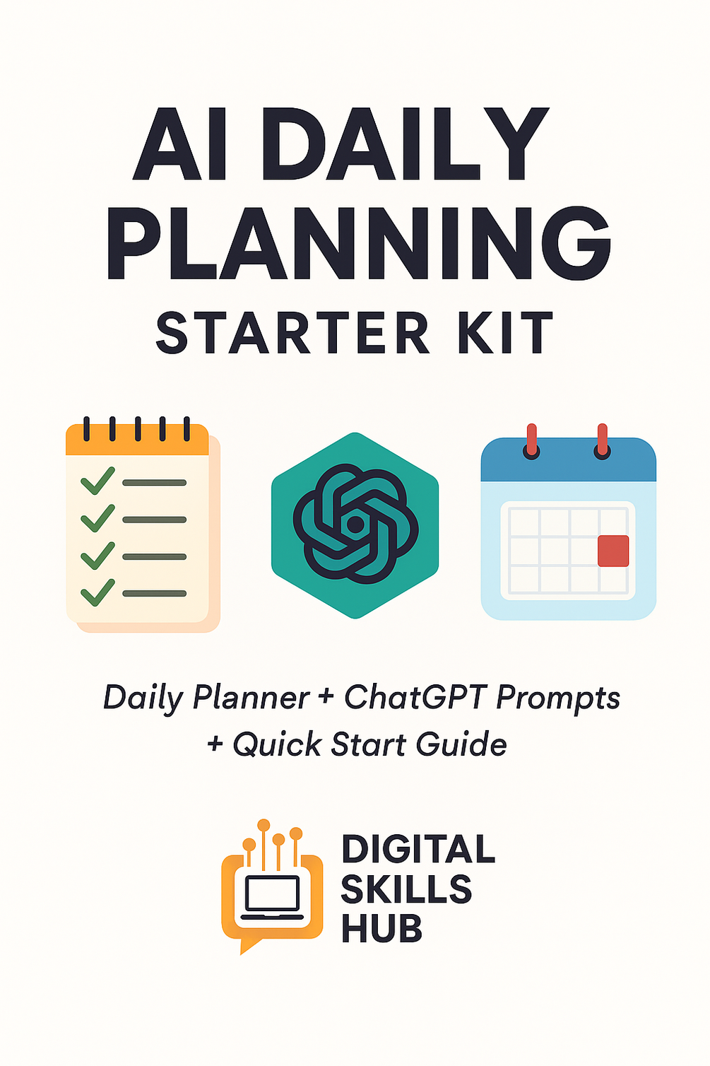 🤖 Complete AI Productivity Kit - Daily Planner + ChatGPT Prompts (FREE)