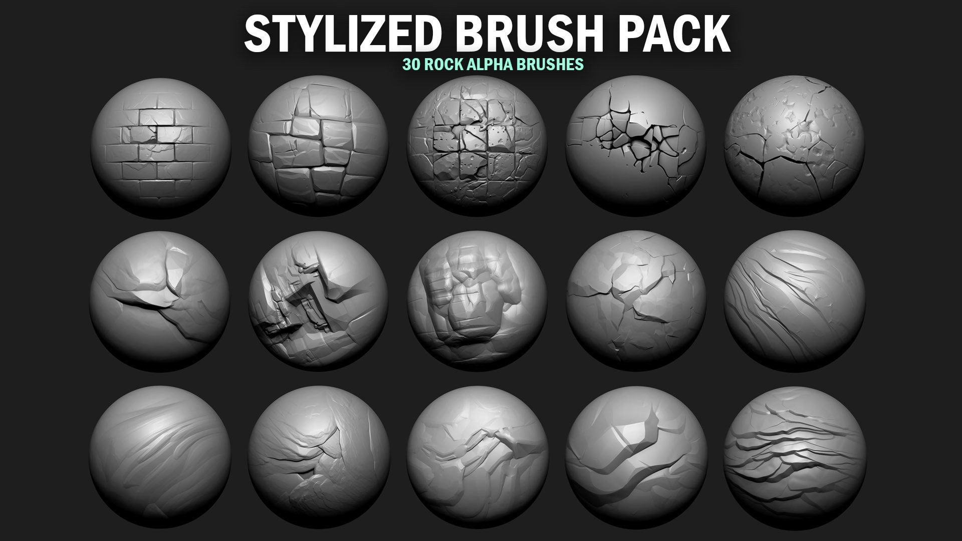 New Stylized Rock Brush Pack – Speed Up Your ZBrush Workflow - 3dex