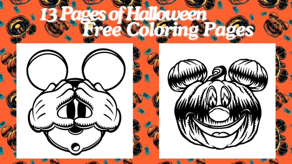 13 Pages of Halloween: Freebie Coloring Pages