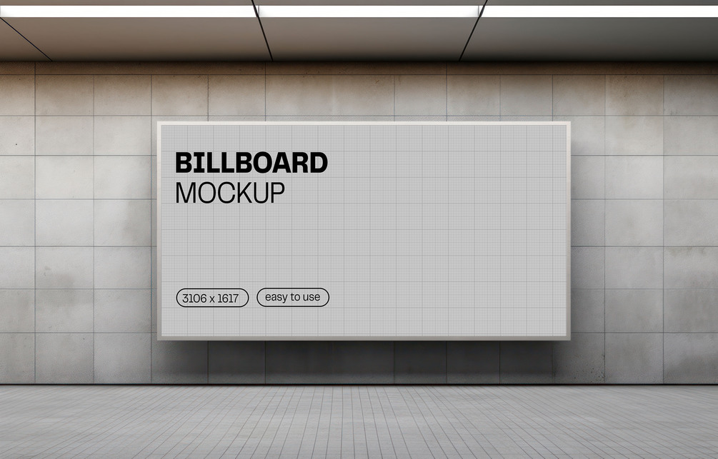Urban Commercial Billboard Mockup / #78