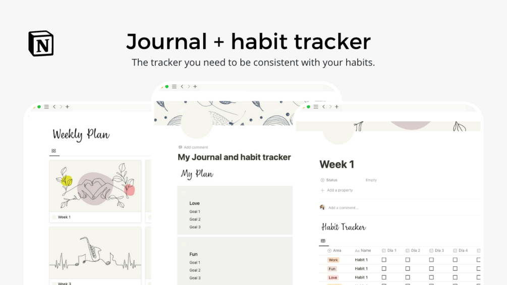 Notion Journal + Habit tracker