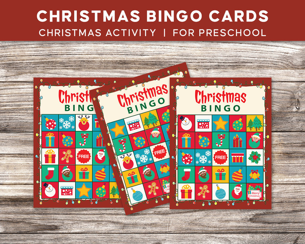 Christmas Bingo Cards - 30 Printable Worksheets & 5 Bonus Coloring ...