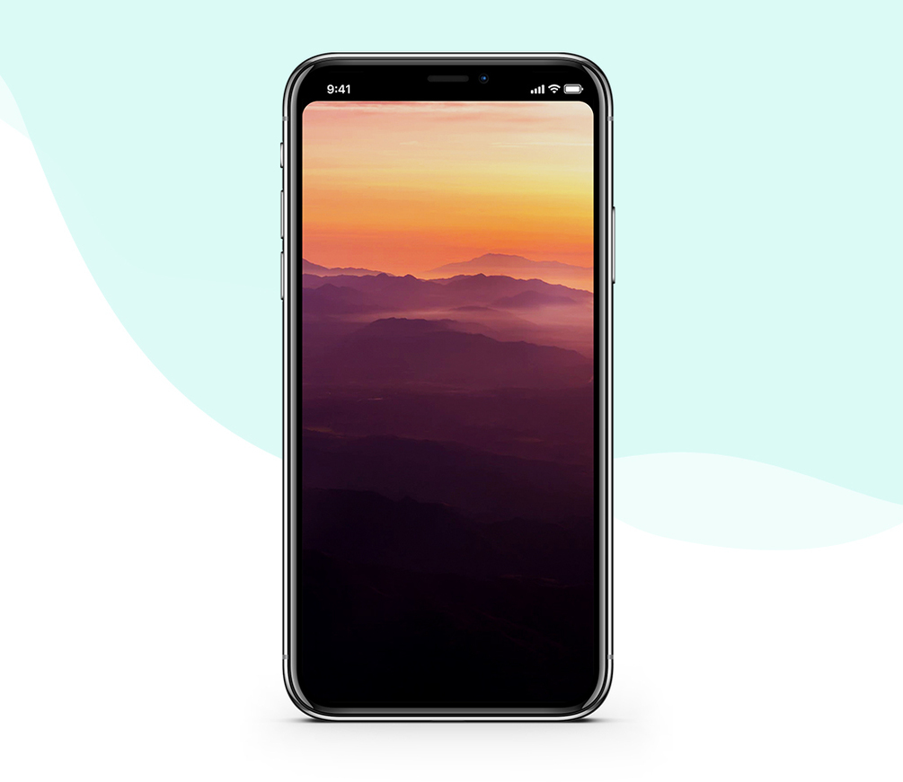 Sunset Wallpaper for iPhone X without Notch