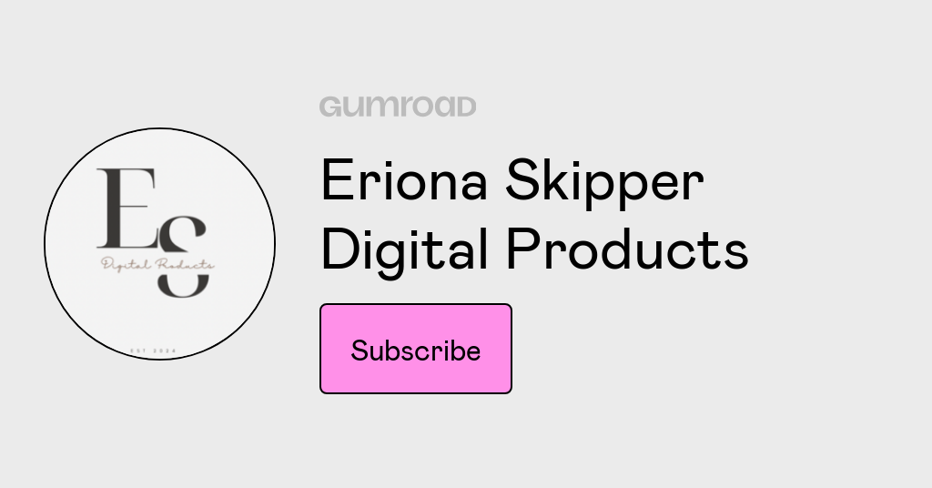 Eriona Skipper Digital Products