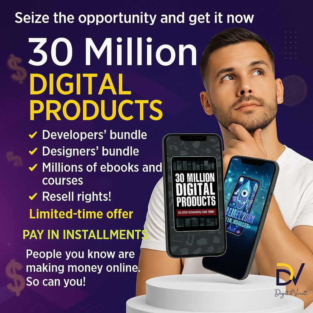 biggest Digital Package Content (you can resell it and make profits)