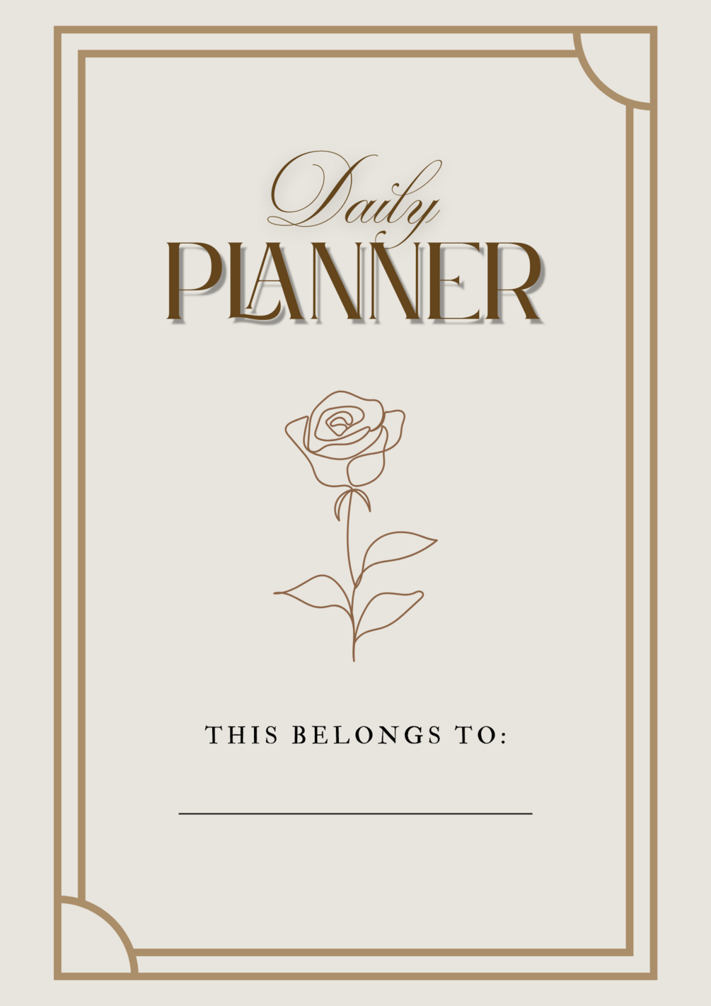 Rose Daily Planner