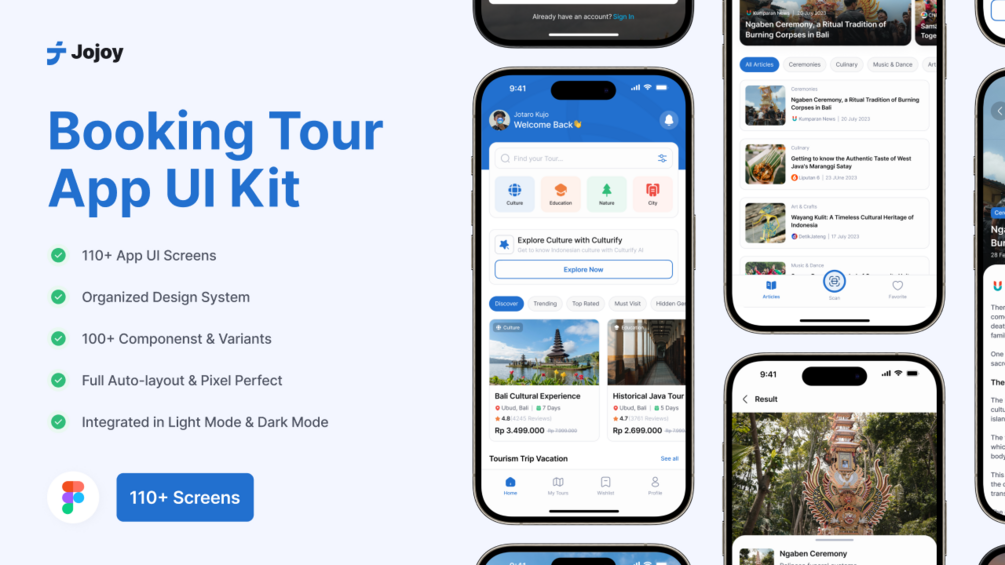 Jojoy - Booking App UI KIT