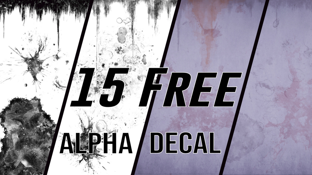 15 Free UE4 Decals Pack