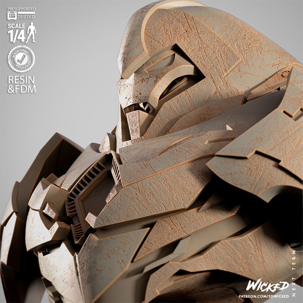 Wicked Marvel Nimrod Portrait Bust: Tested and ready for 3D printing