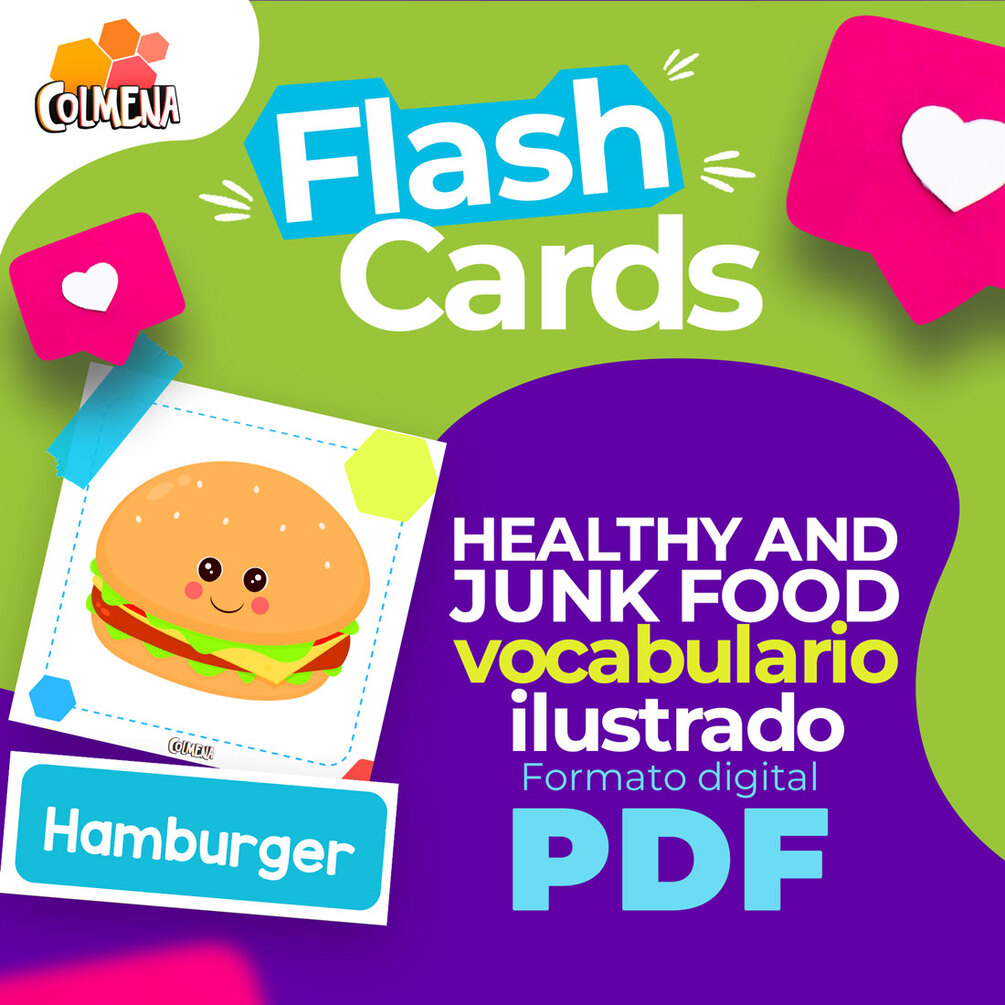 COMIDA SANA Y CHATARRA _Flash Card
