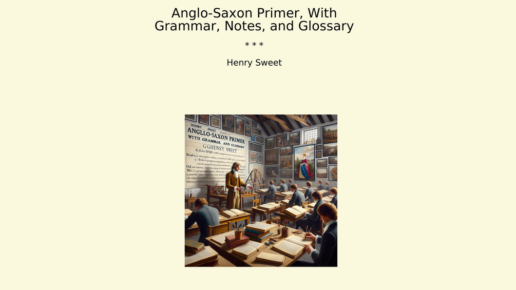 Anglo-Saxon Primer, With Grammar, Notes, and Glossary