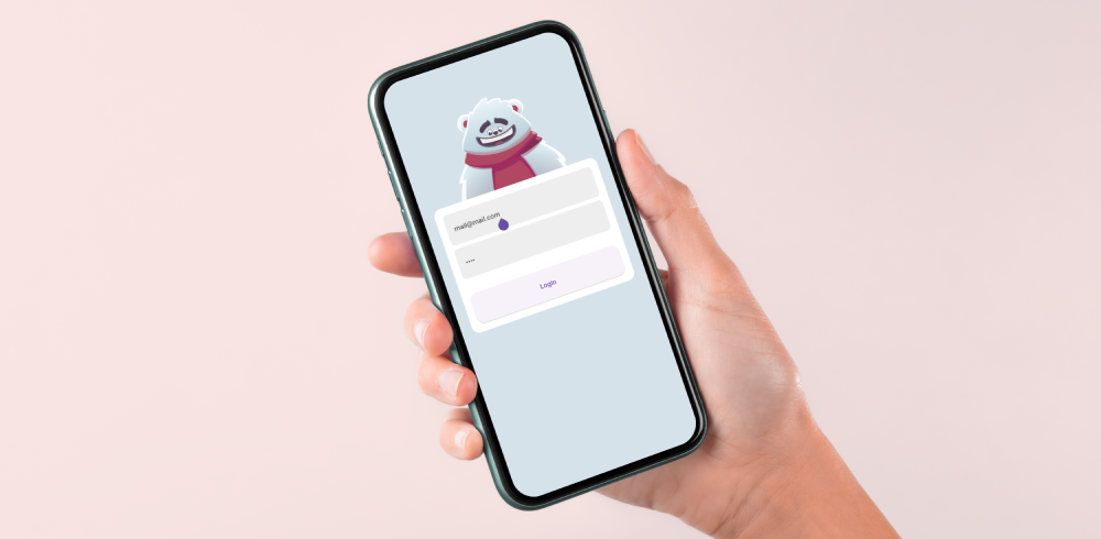 Amazing login screen in Flutter with bear animation