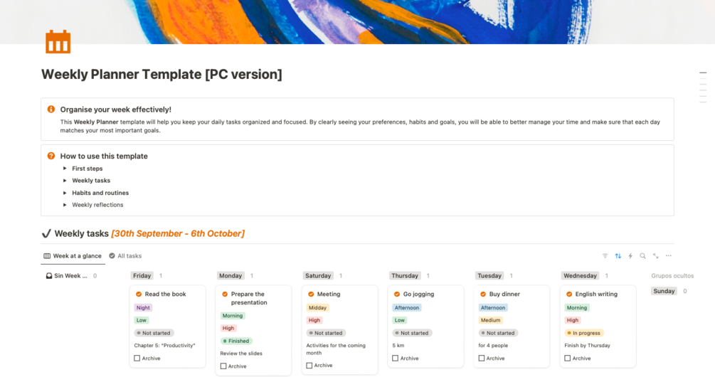 Weekly Planner [PC version]