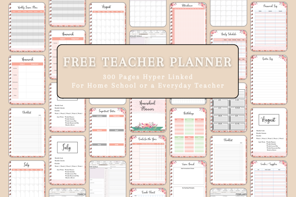 Free Undated Homeschool Planner