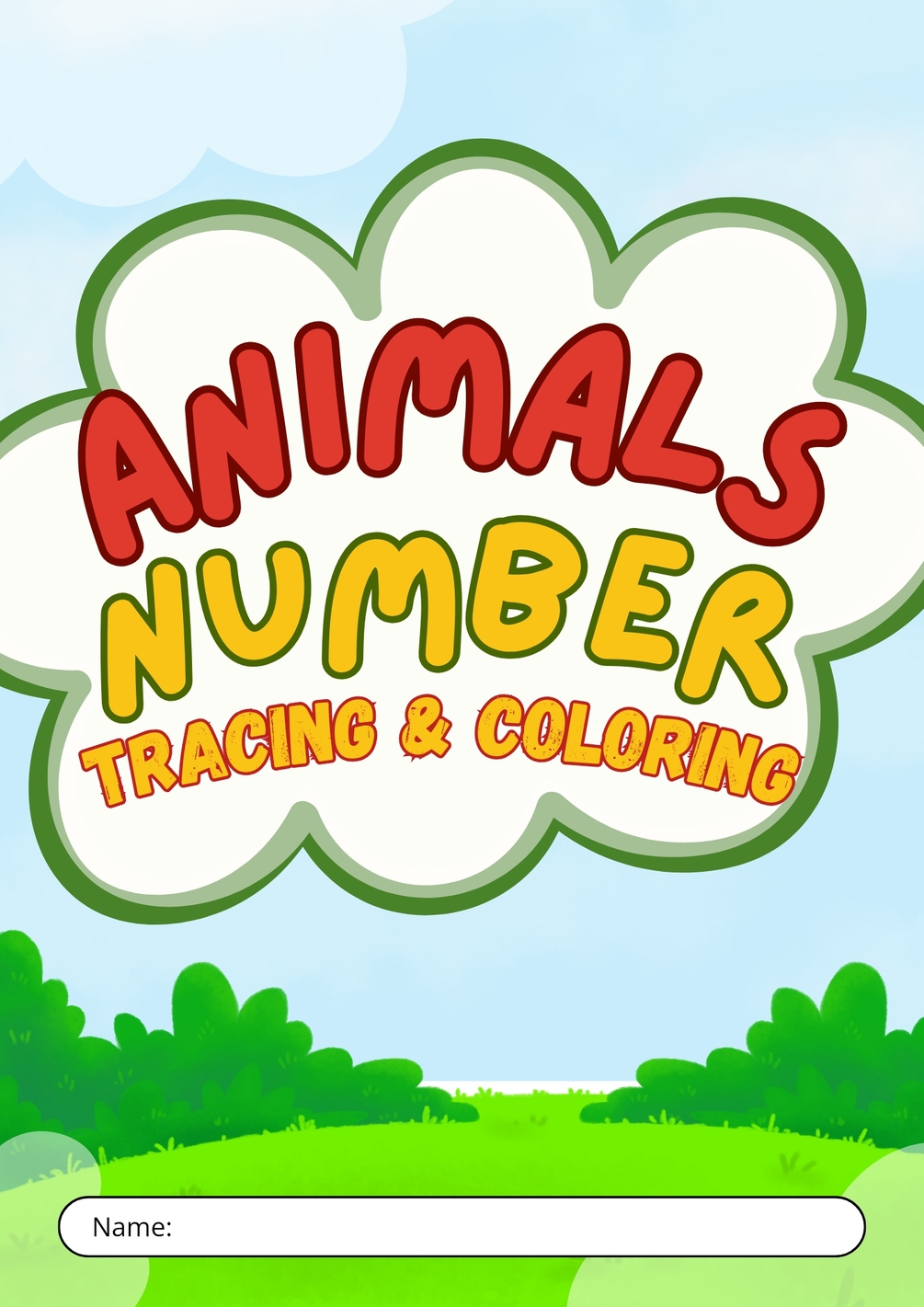 ANIMALS Number Tracing & Coloring
