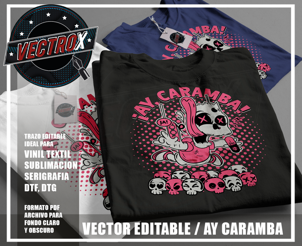 Vector Editable - Ay Caramba