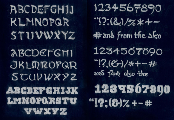 Lettering Reference (inverted)