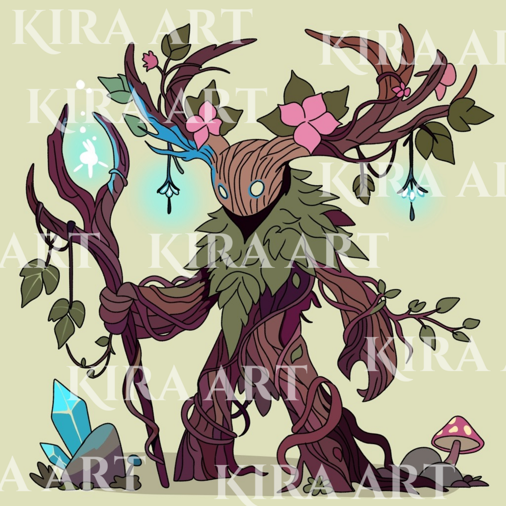Digital Design / Character artwork : Tree spirit protector