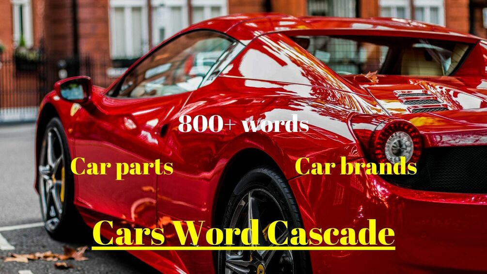 Cars Word Cascade