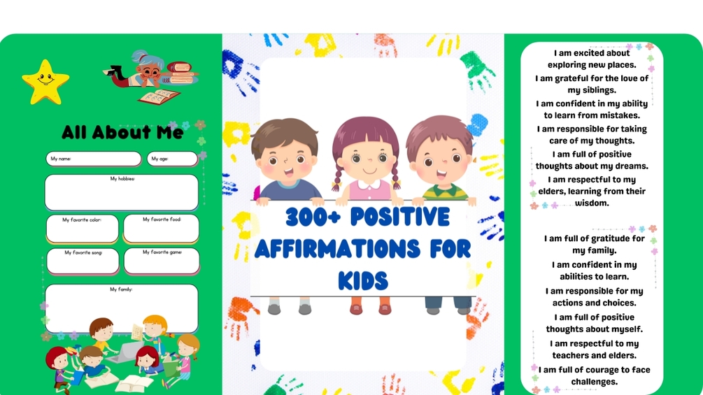 300 Positive Affirmations for Kids