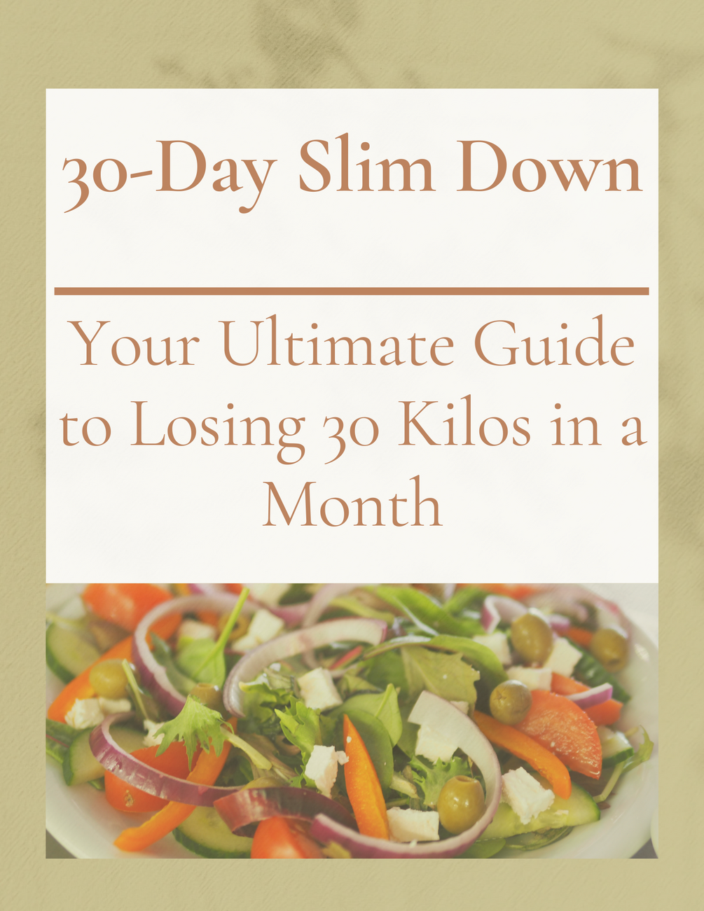30-Day Weight Loss Plan: Lose 30 Kilos in One Month with Daily Meal and ...