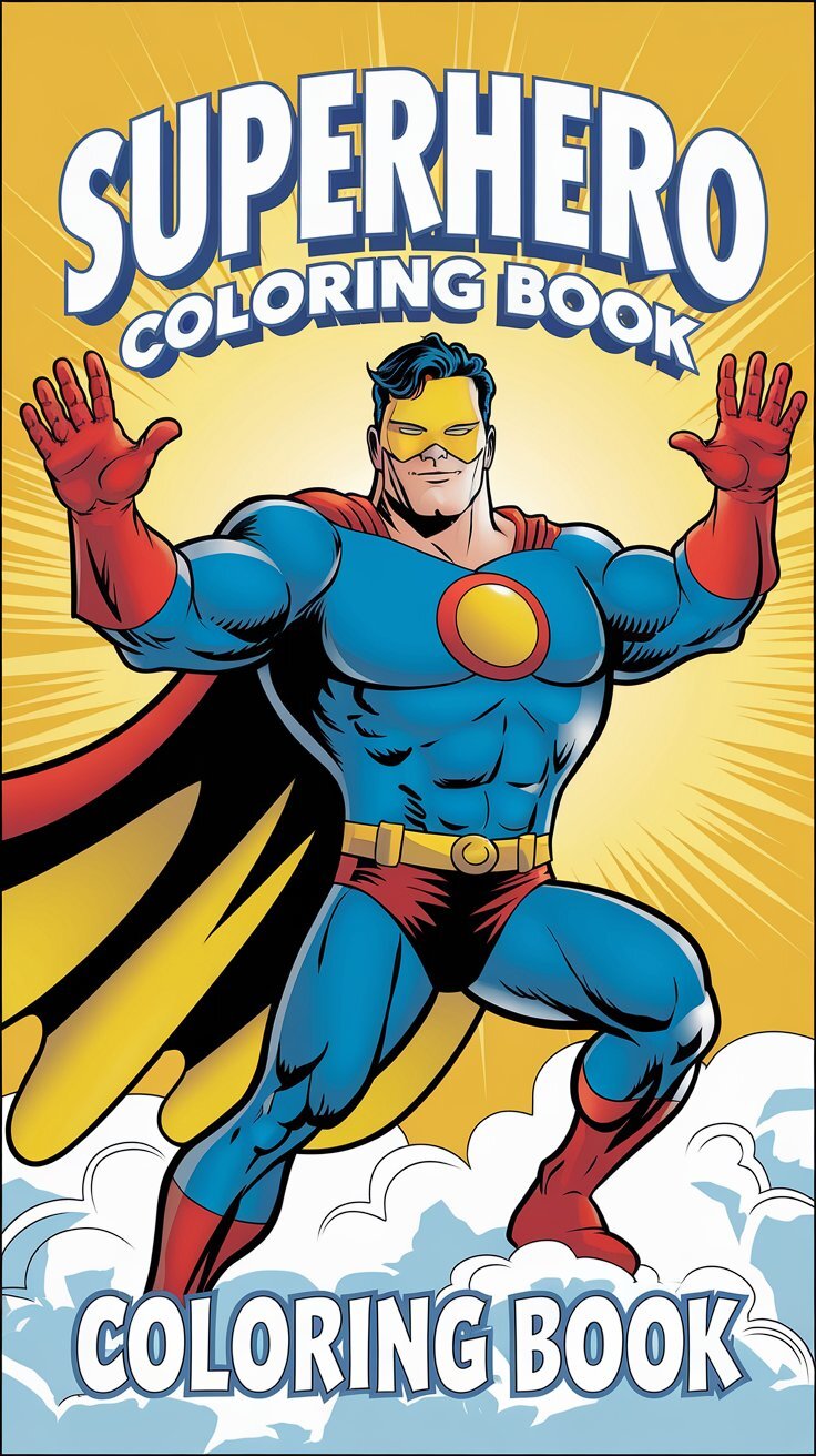 Superhero Coloring Book