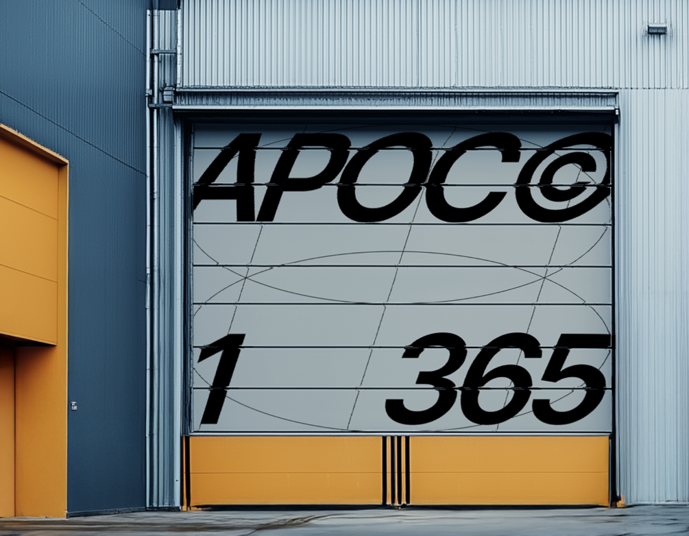 Roller Gate Mockup – APOC 1/365 | PSD for Branding Display