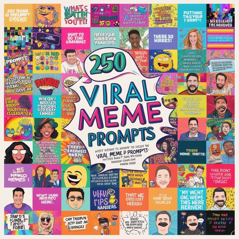 🔥 250+ Viral Meme Image Prompts – For Marketers, Hustlers & Memepreneurs