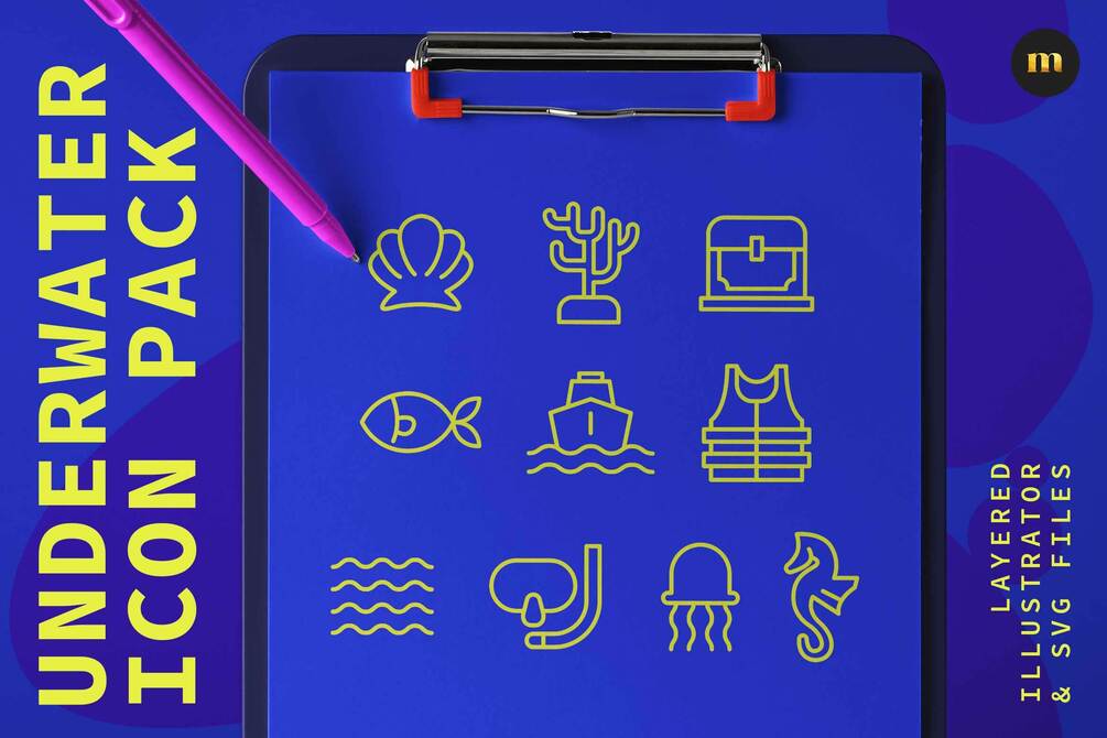 Underwater icon pack
