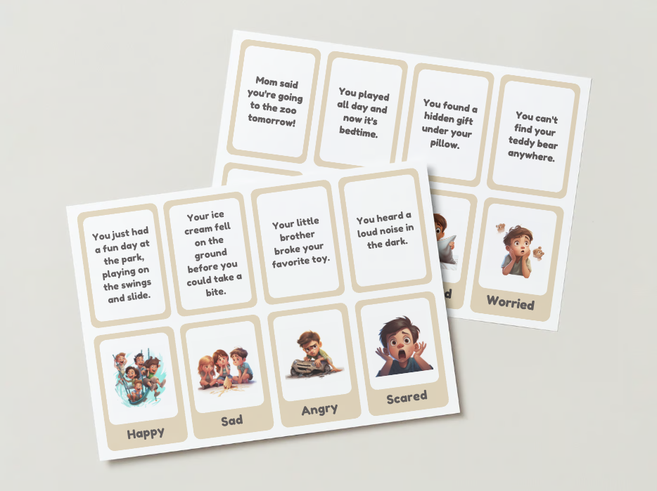 Emotion Explorers - Digital Flashcards for Kids