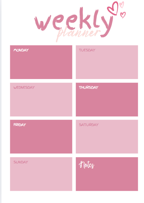 Weekly Planner | Digital & Printable