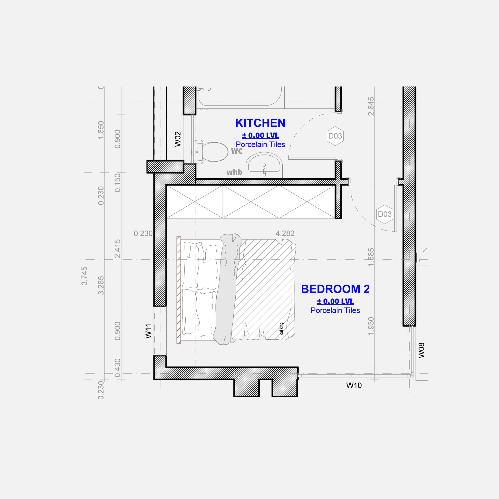 2D Parametric Bed Furniture Pack 2