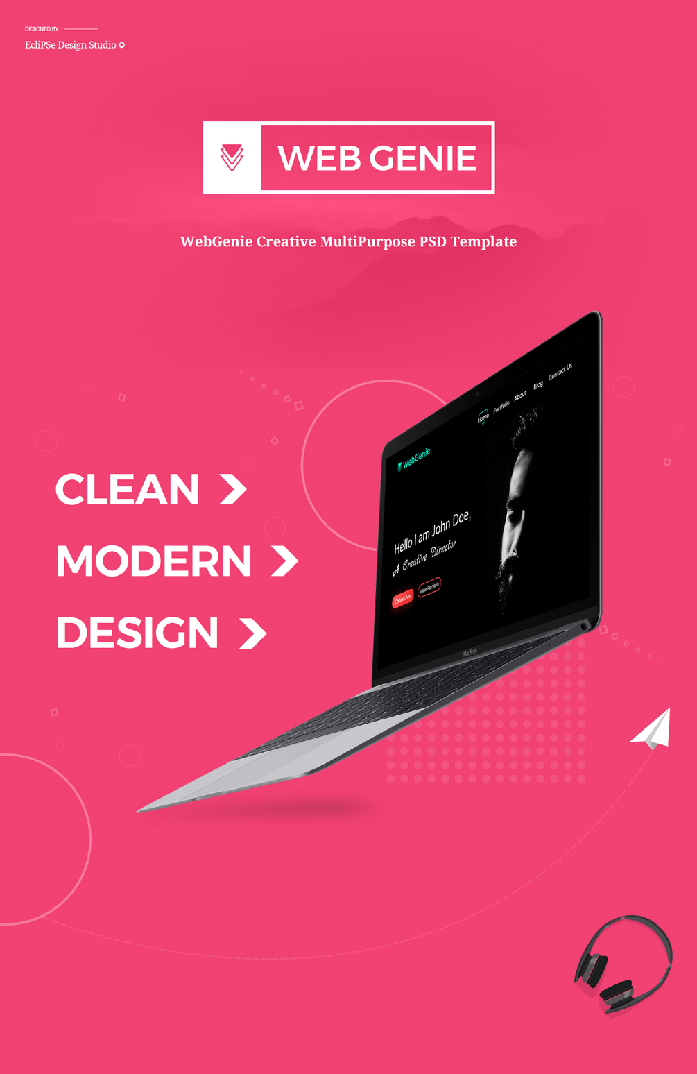 WebGenie Creative MultiPurpose PSD Template
