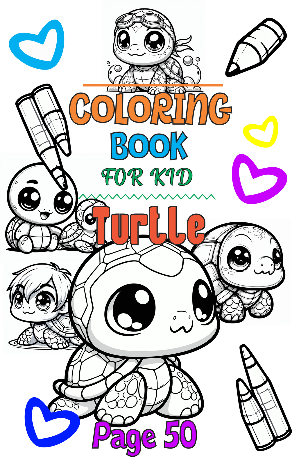 coloring book turtle