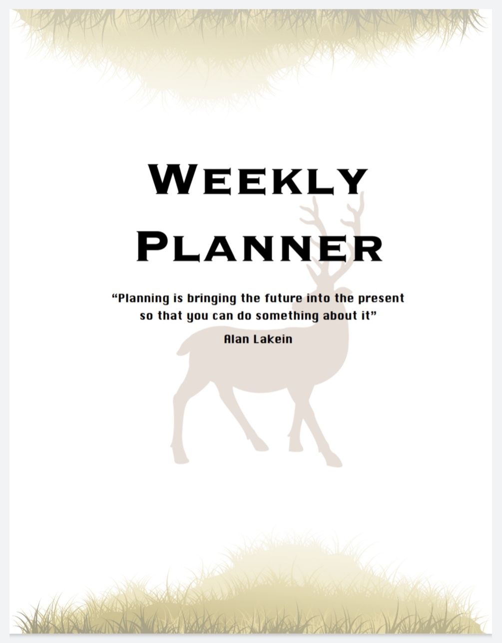 🗓️ 2025/2026 A4 Printable Weekly Planner – Organize Your Life with Purpose