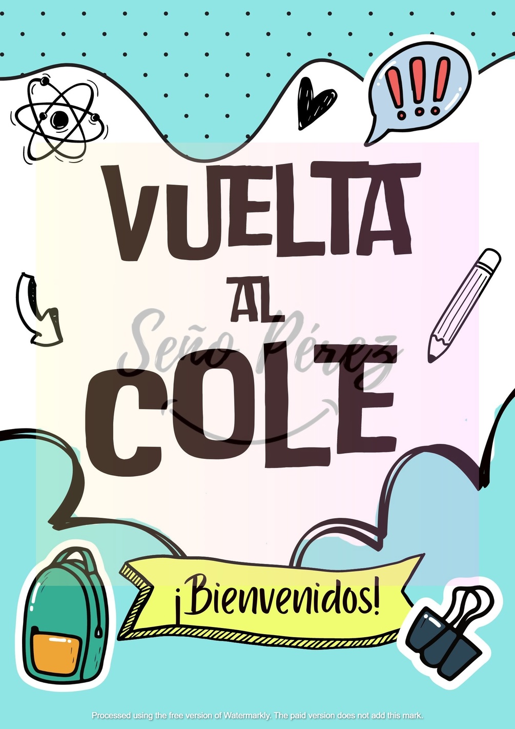 Cartel Vuelta al cole
