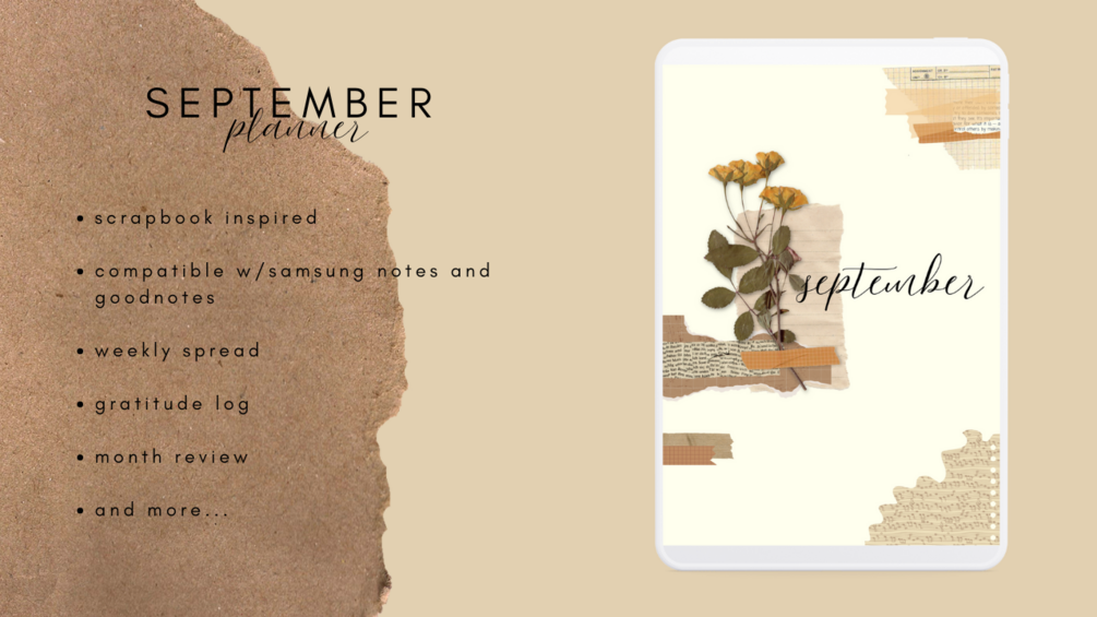September Planner - Digital Bullet Journal