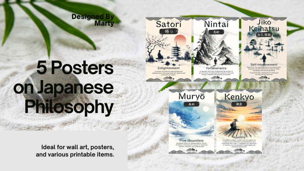 5 Stunning Posters on Japanese Philosophy - Wall Art & Home Decor