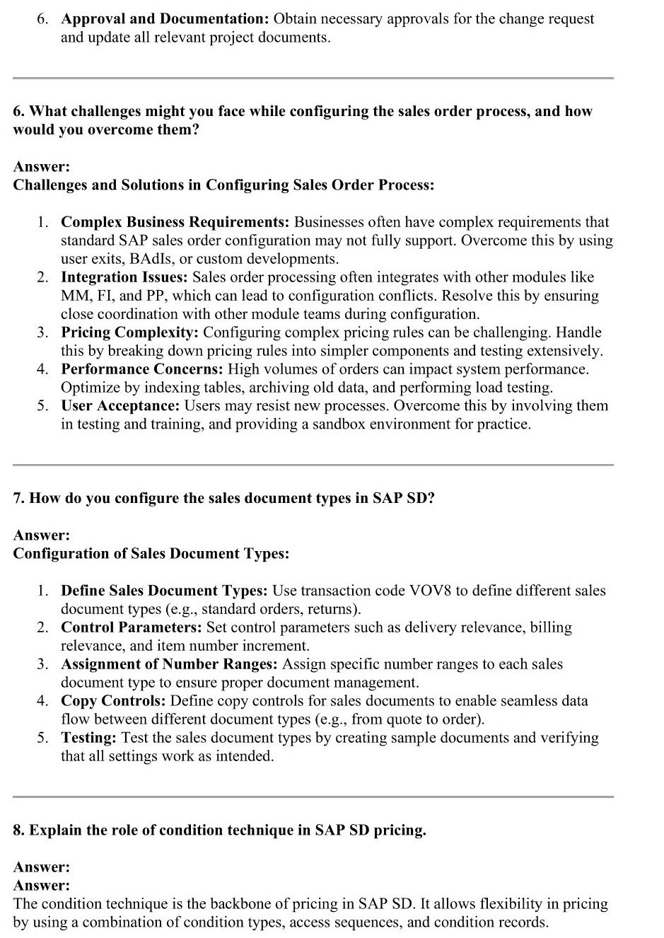 8 PDFs containing ALL Types of Most Asked Interview Q&A (Scenario-Based ...