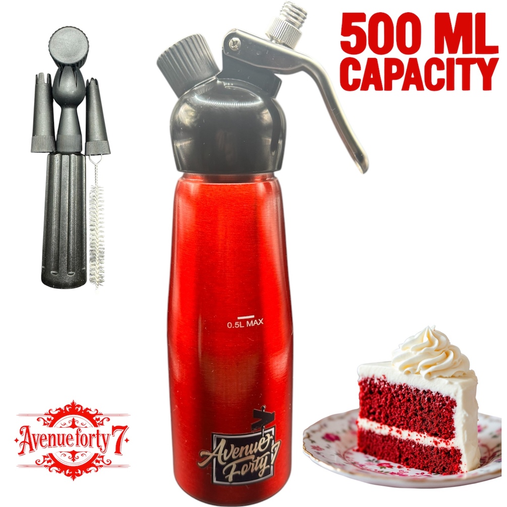 Whipped Cream Dispenser – Pro 1-Pint Aluminum (Multiple Colors)