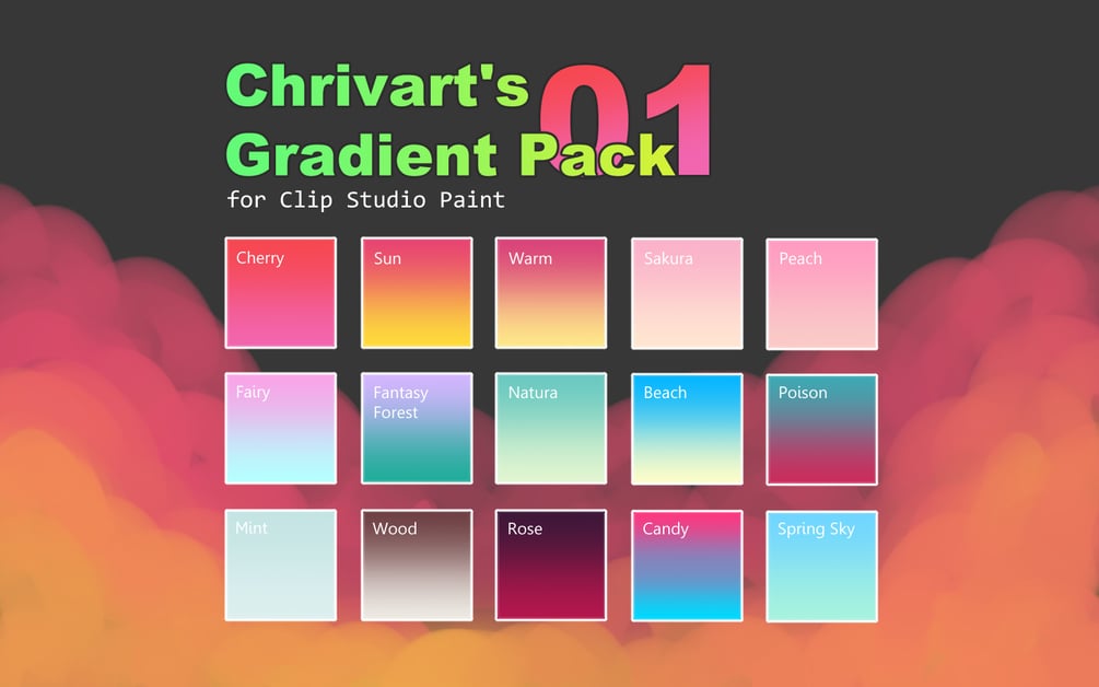 Gradients Pack for Clip Studio Paint 01