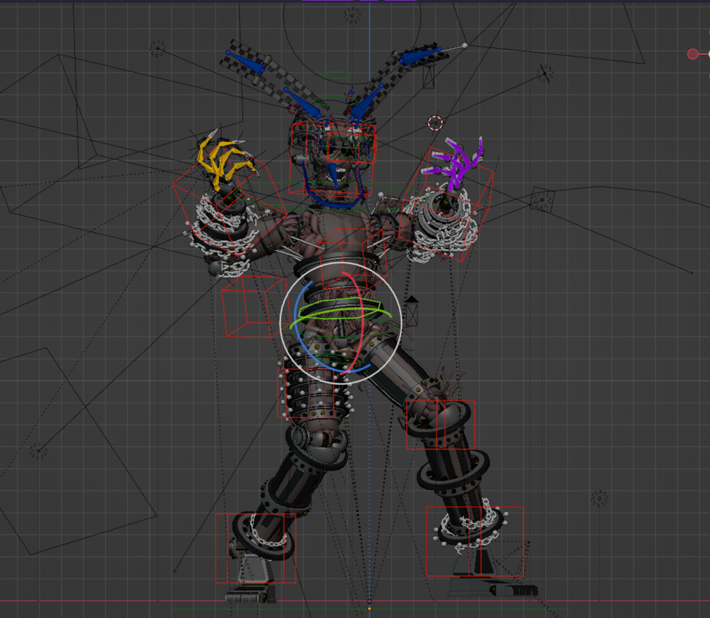 [FNAF\blender]Stylized springtrap 3.0+ model