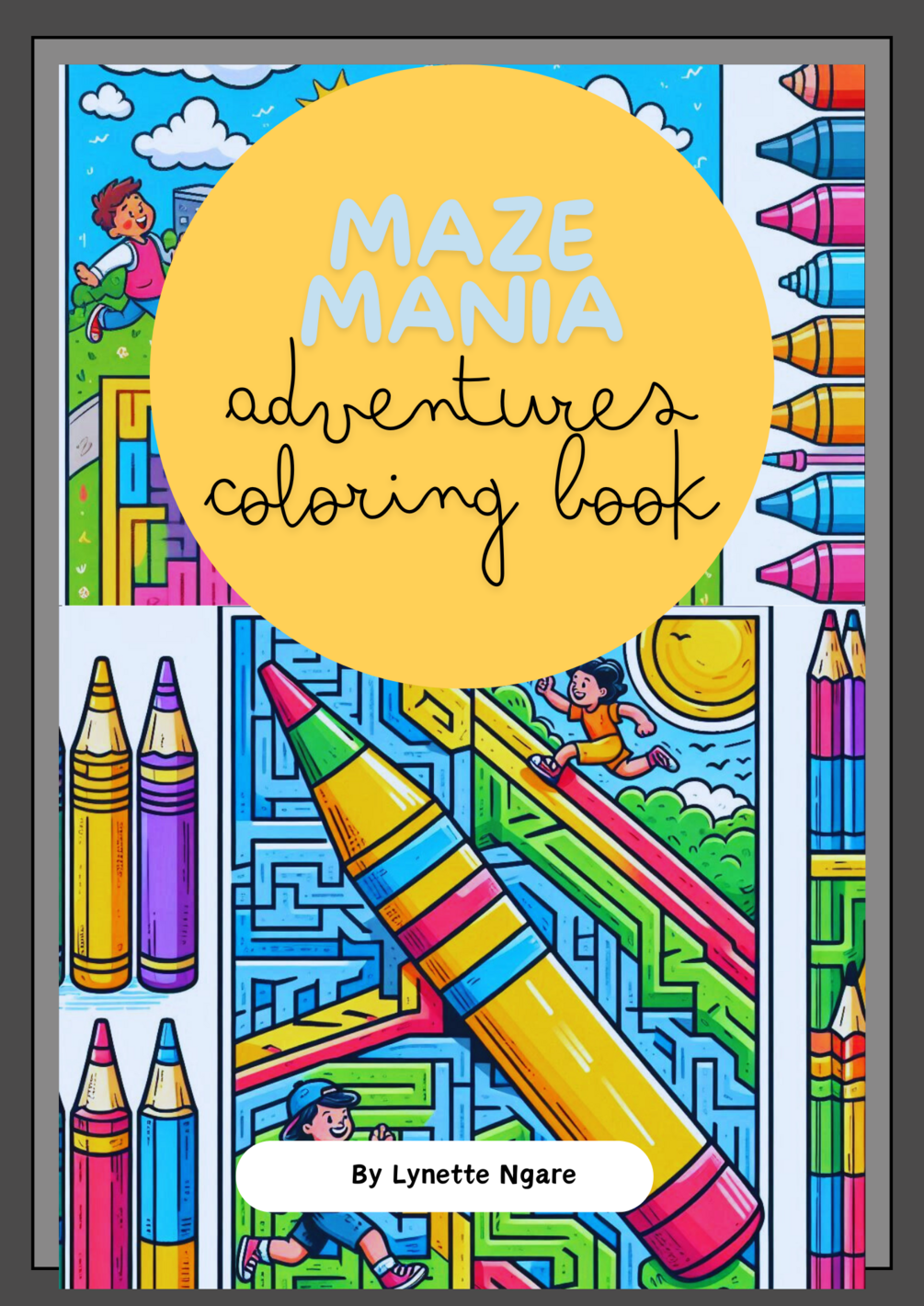 Maze Mania Adventures Coloring Book