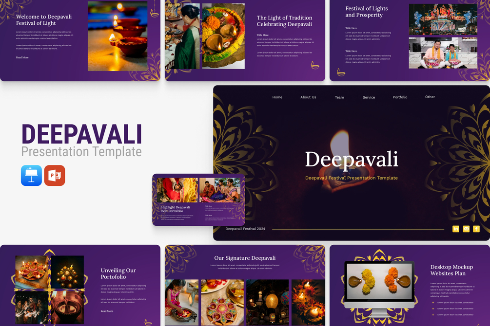 Deepavali Presentation Template (Powerpoint & Keynote)