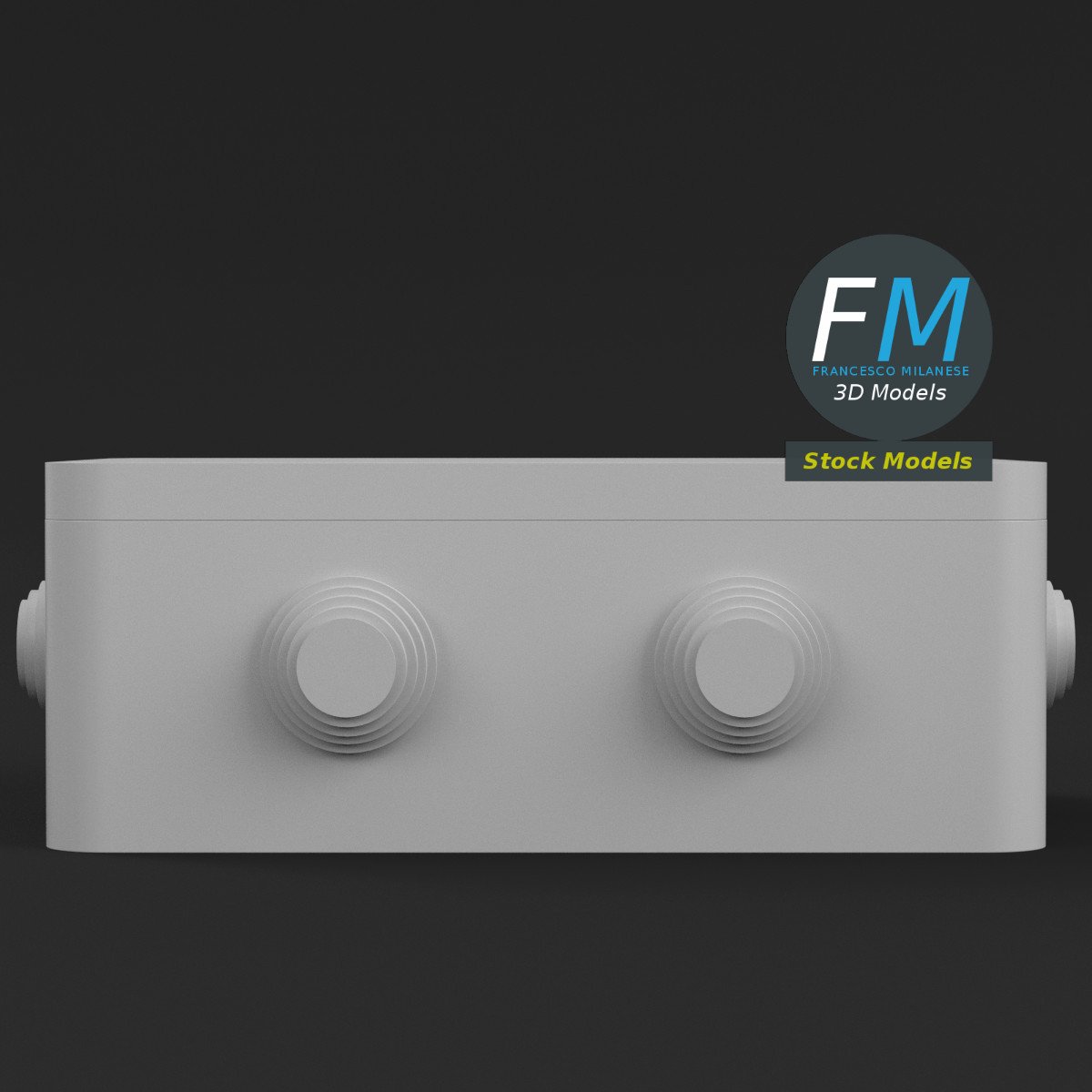 3D MODEL - Rectangular junction box 2