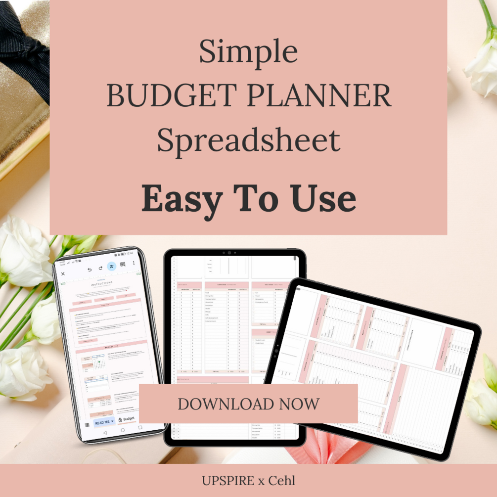 EASY TO USE Budget Planner Google Sheets Monthly Budget Template Budget ...