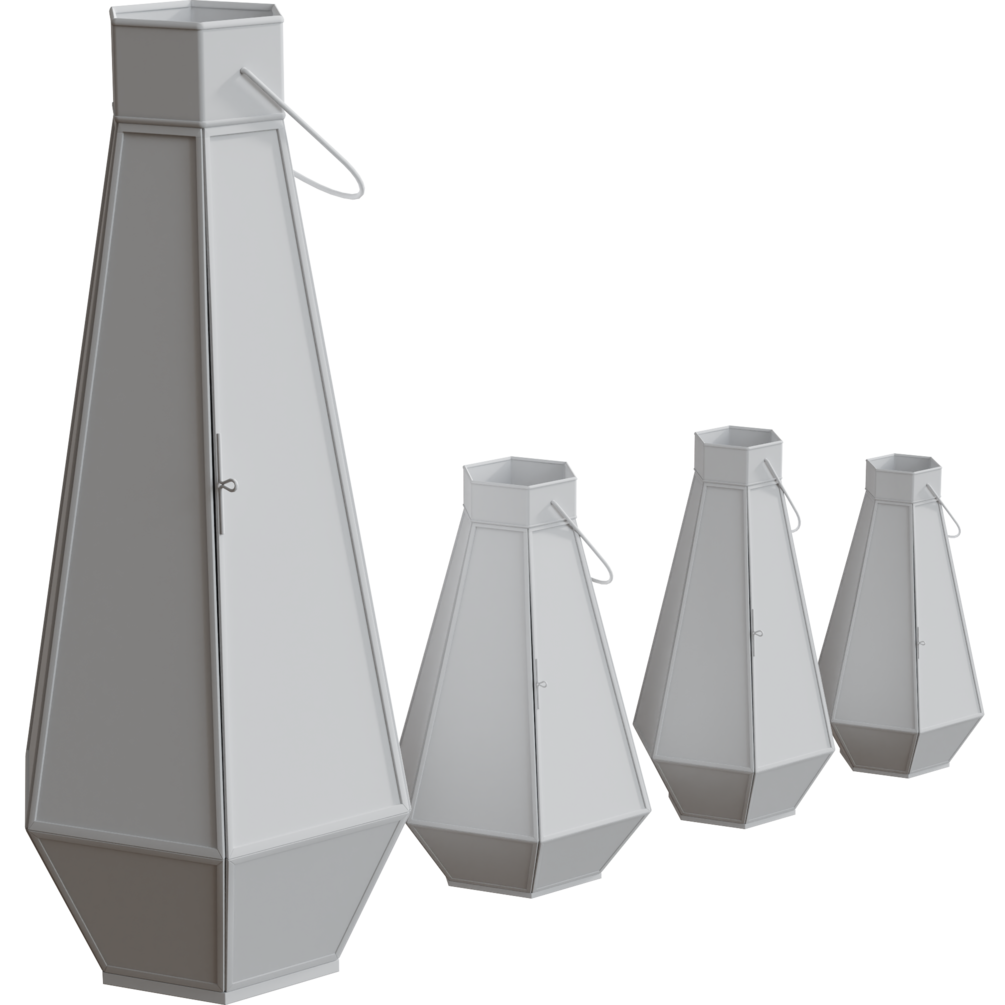 Faceted Lantern Set